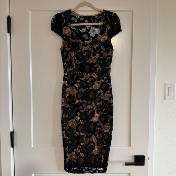 Alt.B | Dresses | Alt B Dress Pencil Lace Dress Sweetheart Neckline ...